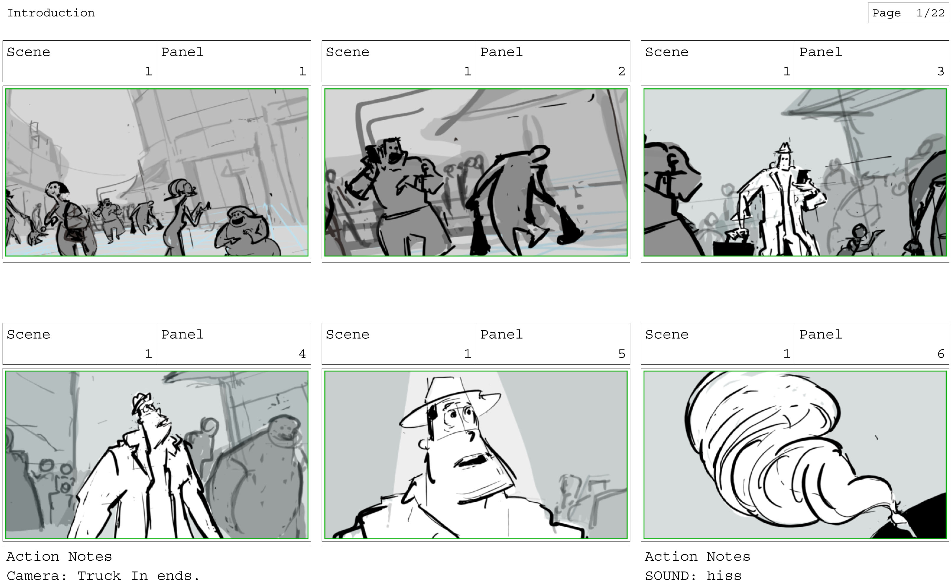 3D Animation Storyboard - Finlay Goodall