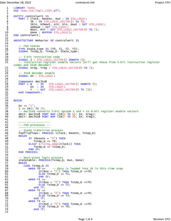 Vhdl Computer Chad Collina 