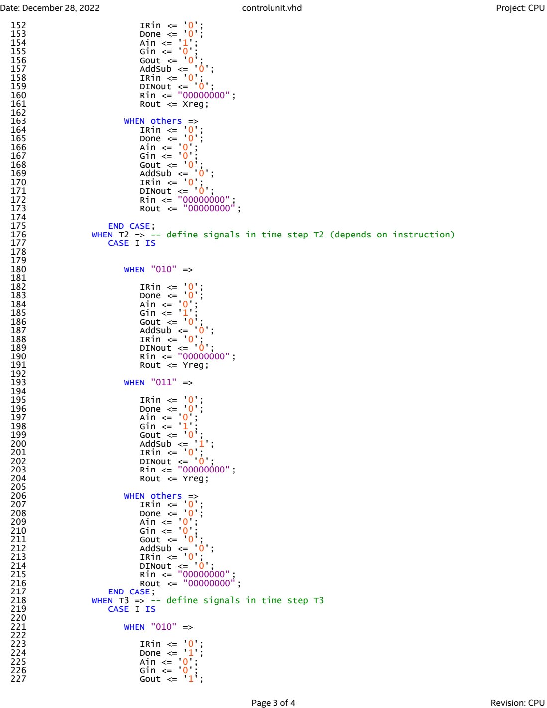 VHDL Computer - Chad Collina
