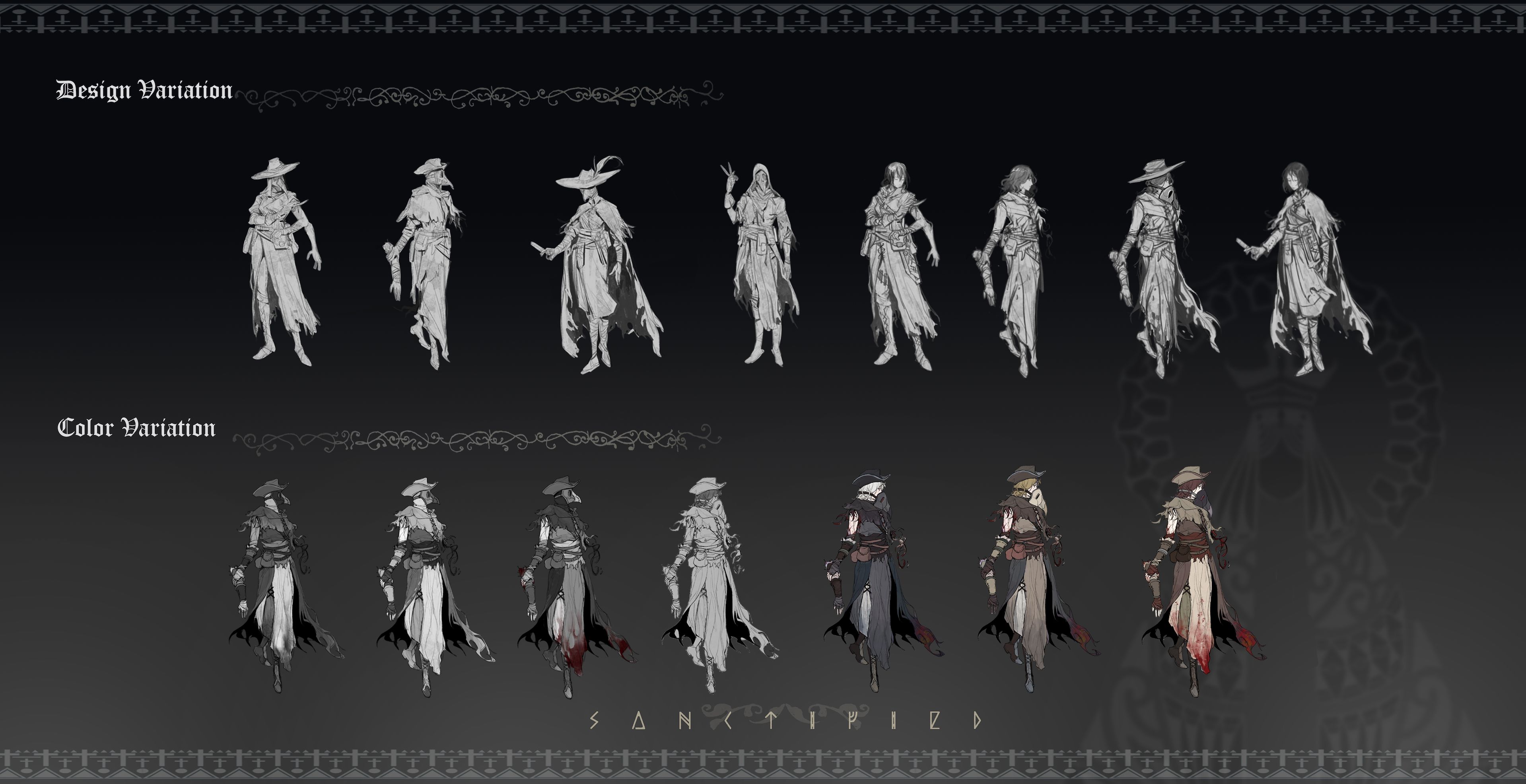 角色设计Character Concept Arts - YIYU WANG